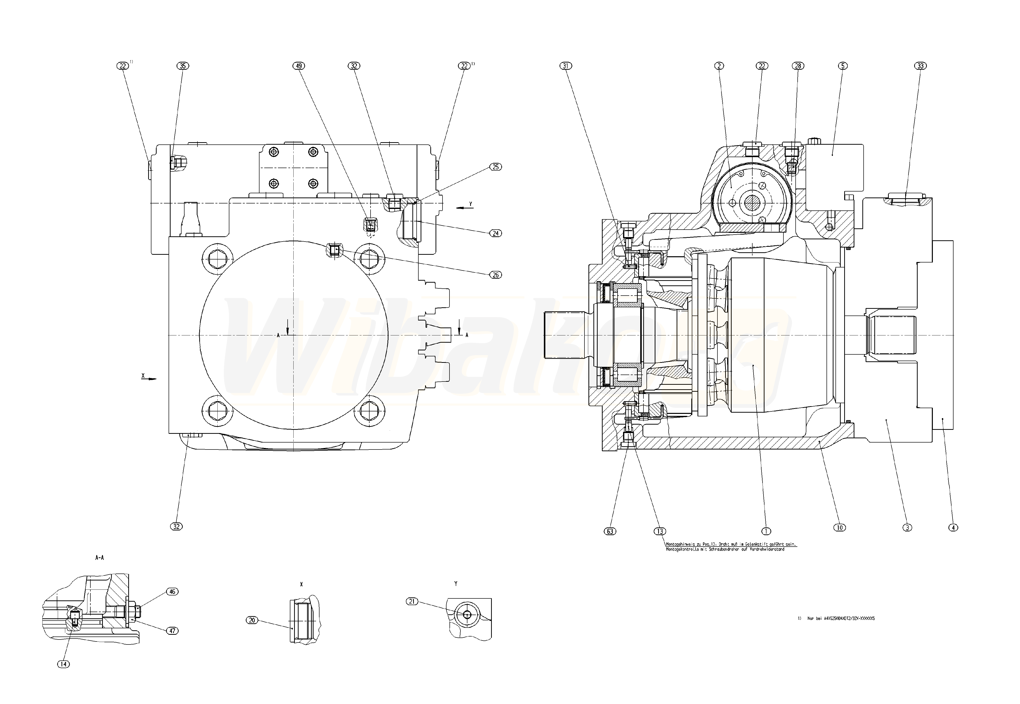 Products / Rexroth / A4VG / A4VG250EP4D1/32R-NSD10F021SP-S (R902134089 ...
